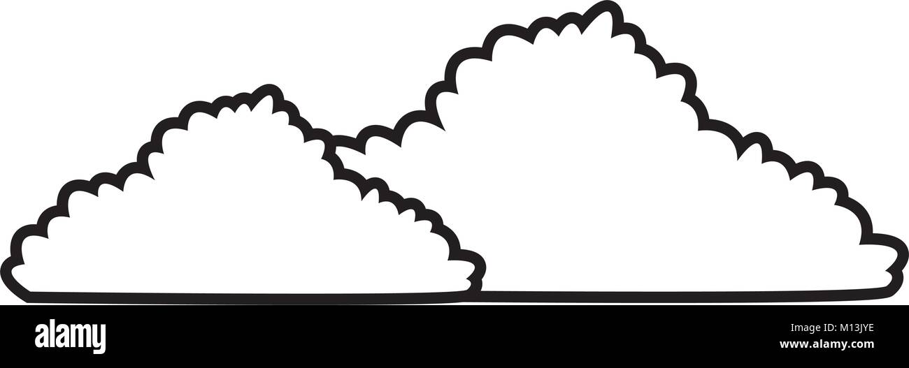 Bushes nature symbol Stock Vector Image & Art - Alamy