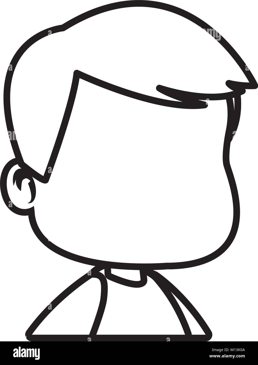 Faceless boy cartoon Stock Vector Image & Art - Alamy