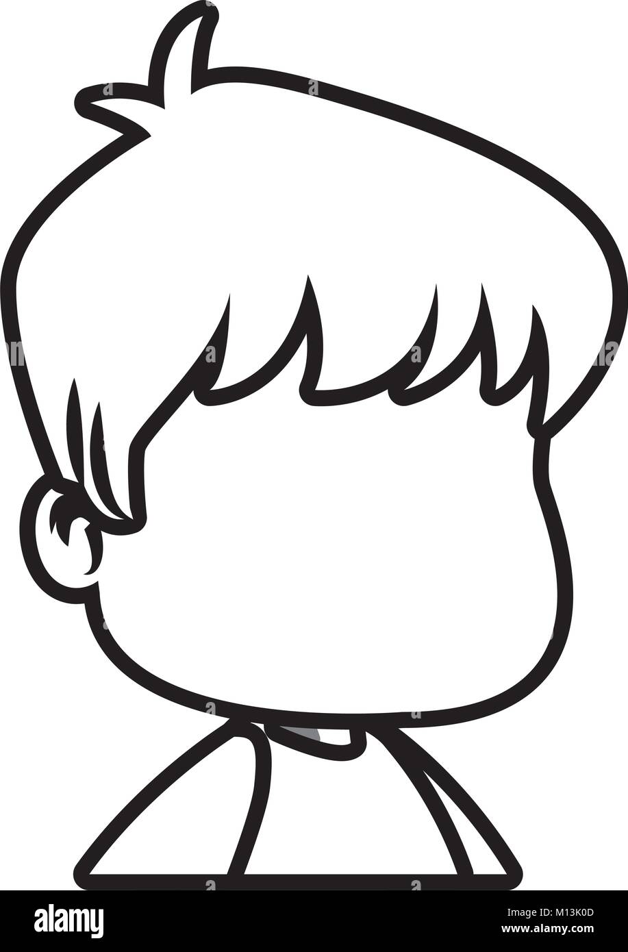 Faceless boy cartoon Stock Vector Image & Art - Alamy