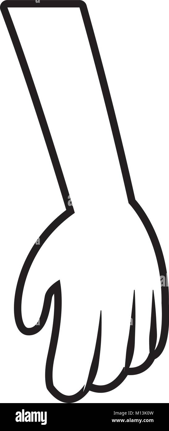 Hand cartoon symbol Stock Vector Image & Art - Alamy