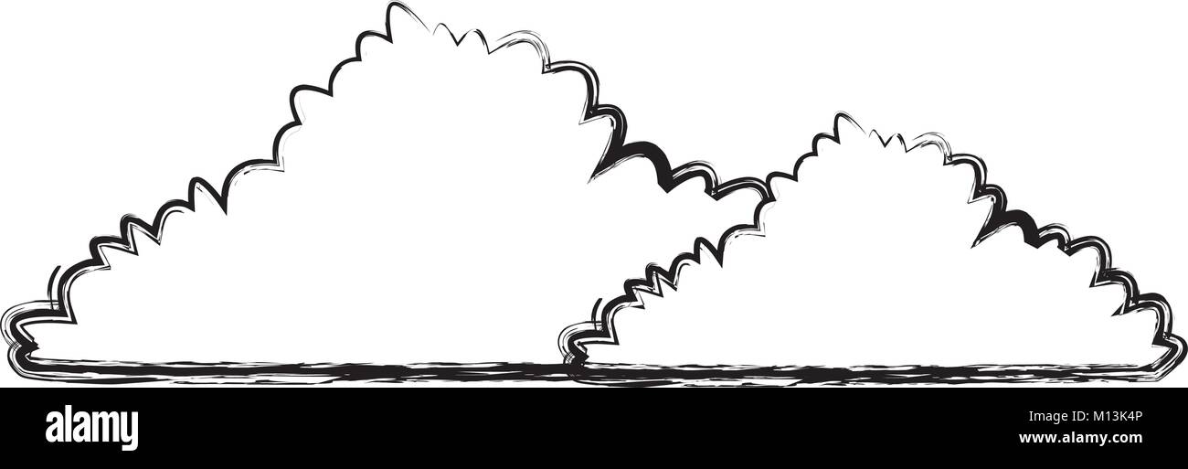 Bushes nature symbol Stock Vector Image & Art - Alamy