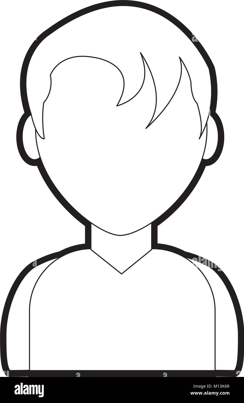 Boy avatar of kid childhood and little people theme Isolated design ...