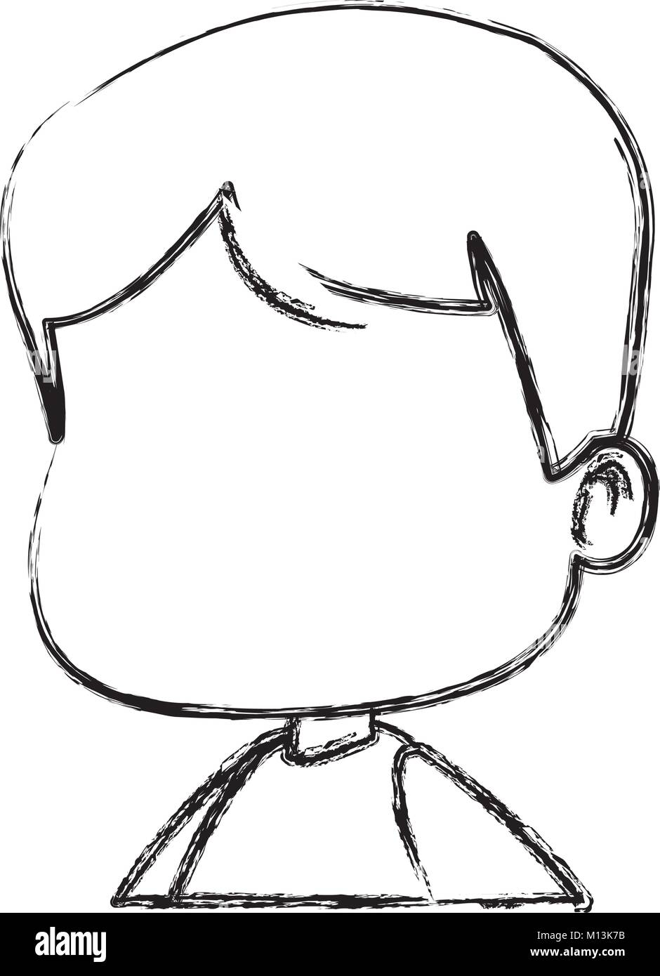 Faceless boy cartoon Stock Vector Image & Art - Alamy