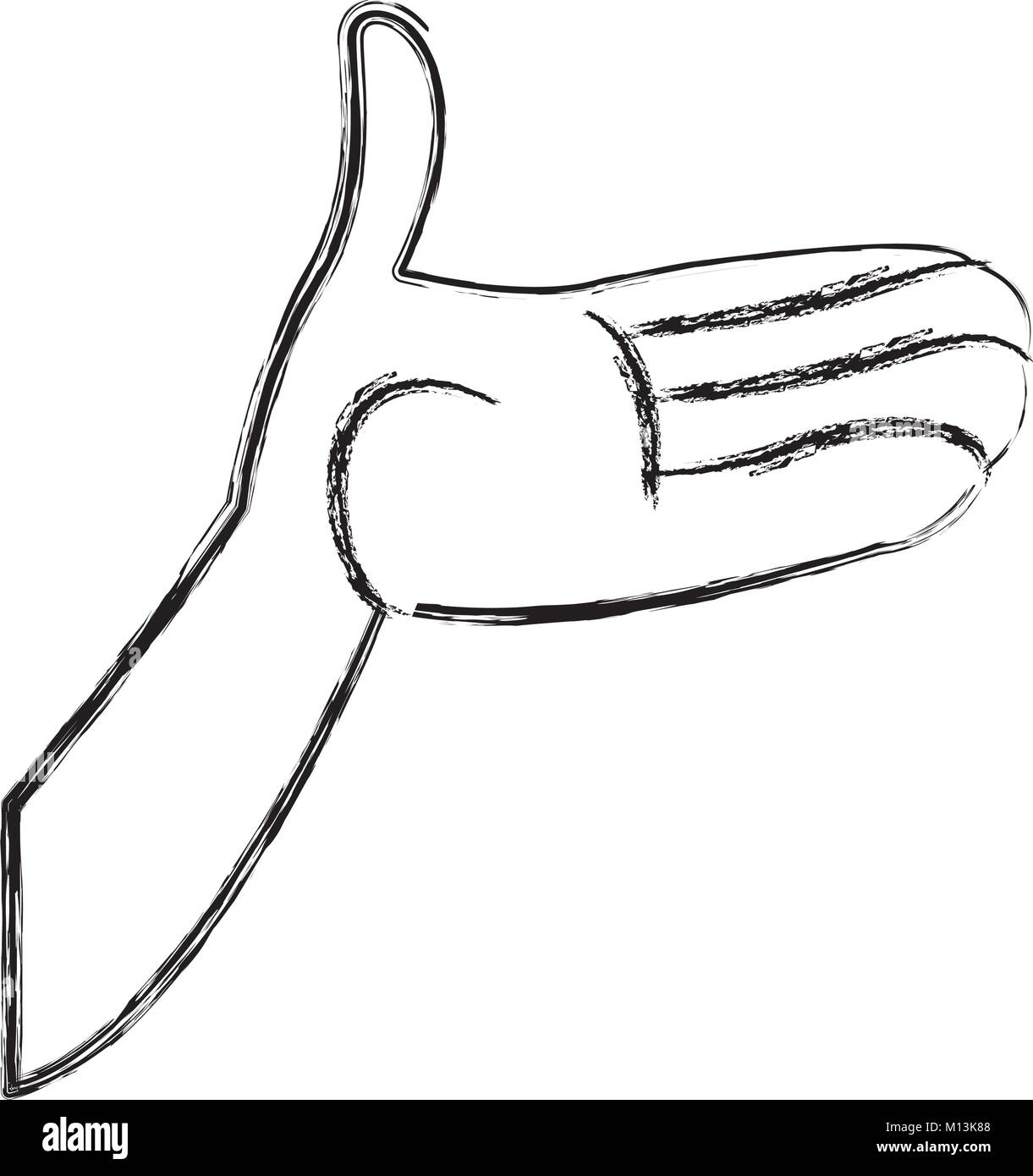 Hand with palm open cartoon Stock Vector Image & Art - Alamy