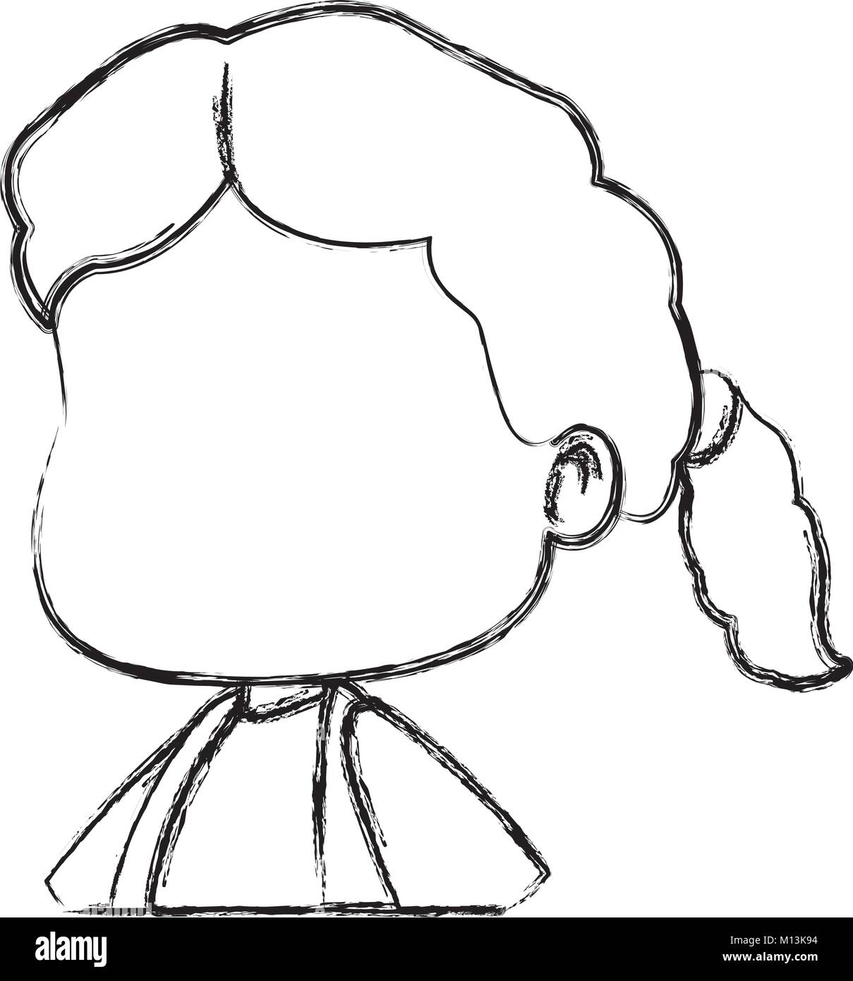 Faceless girl cartoon Stock Vector Image & Art - Alamy