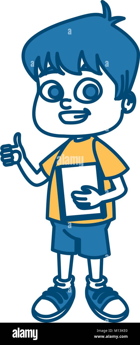 Cute school boy cartoon Stock Vector Image & Art - Alamy
