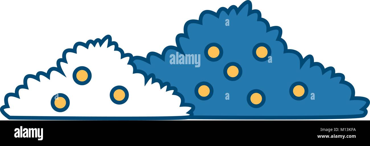 Bushes nature symbol Stock Vector Image & Art - Alamy