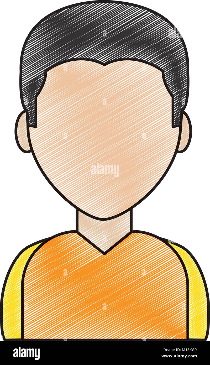 Boy avatar of kid childhood and little people theme Isolated design ...