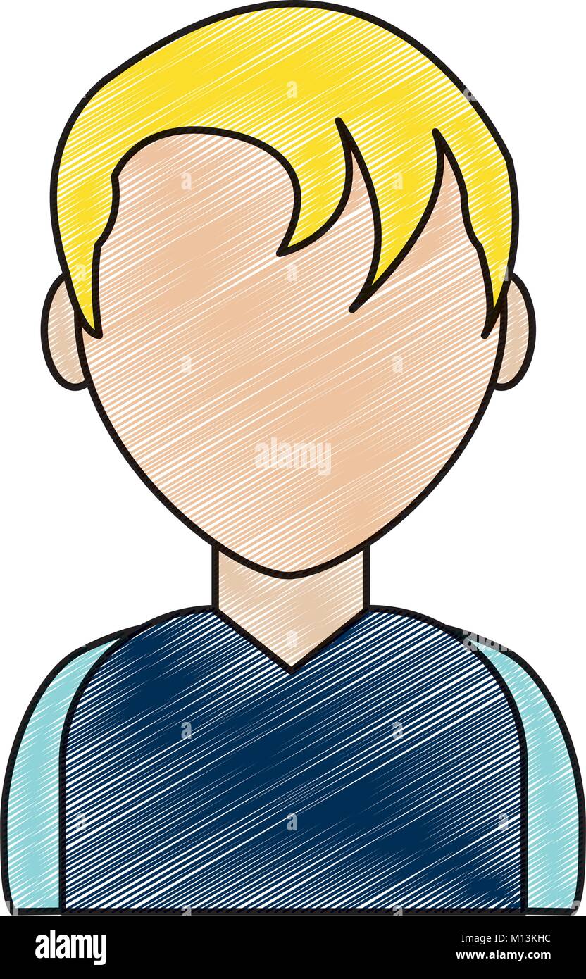 Boy avatar of kid childhood and little people theme Isolated design ...