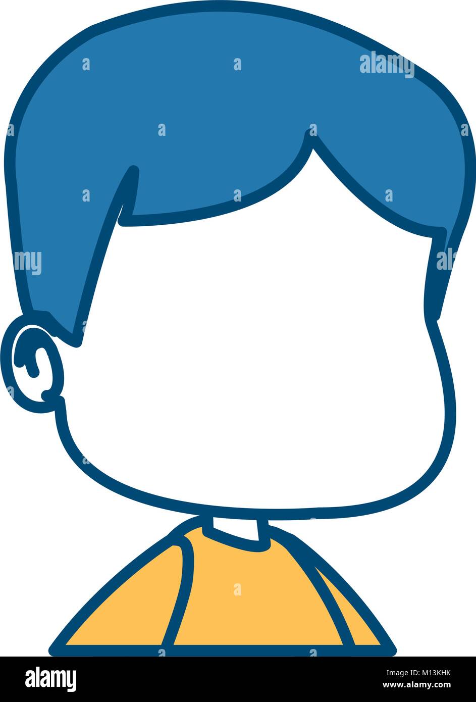Faceless boy cartoon Stock Vector Image & Art - Alamy