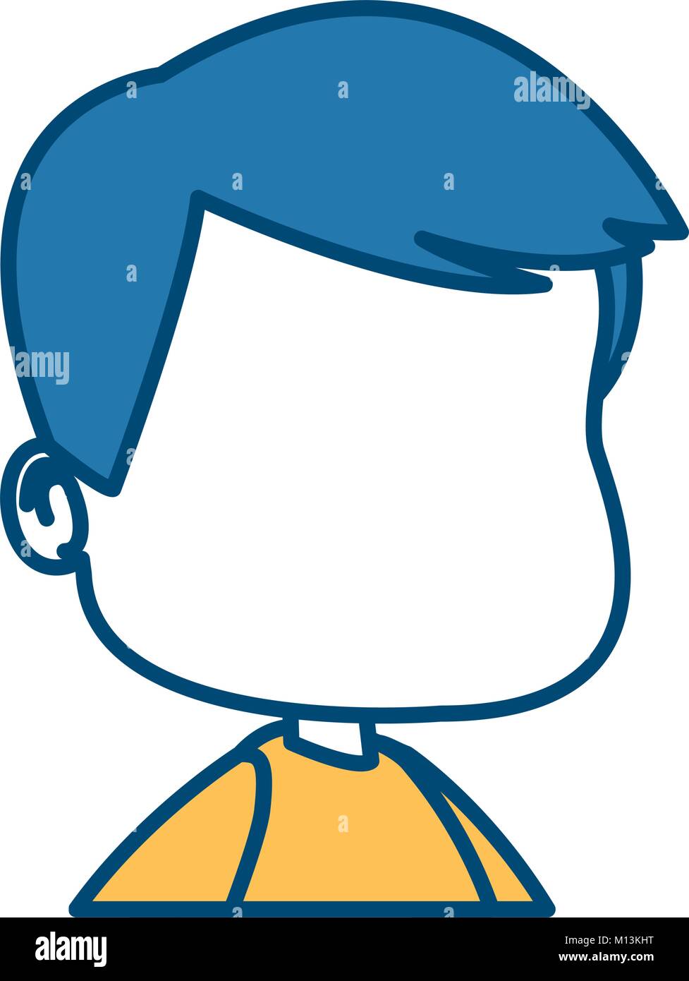 Faceless boy cartoon Stock Vector Image & Art - Alamy