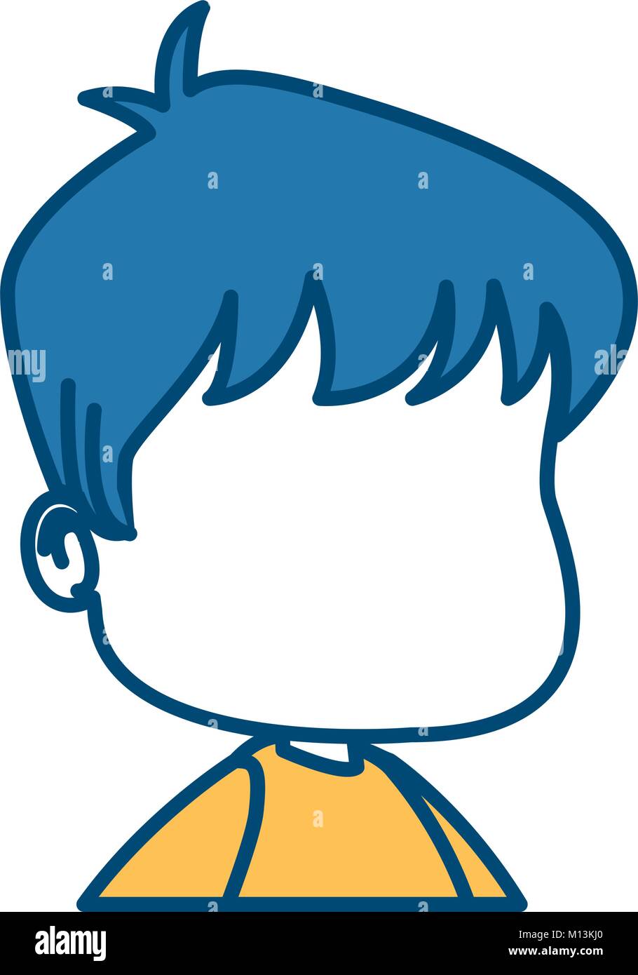 Faceless boy cartoon Stock Vector Image & Art - Alamy