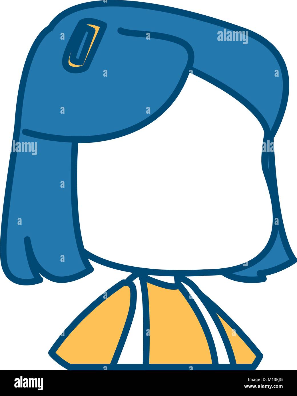 Faceless girl cartoon Stock Vector Image & Art - Alamy