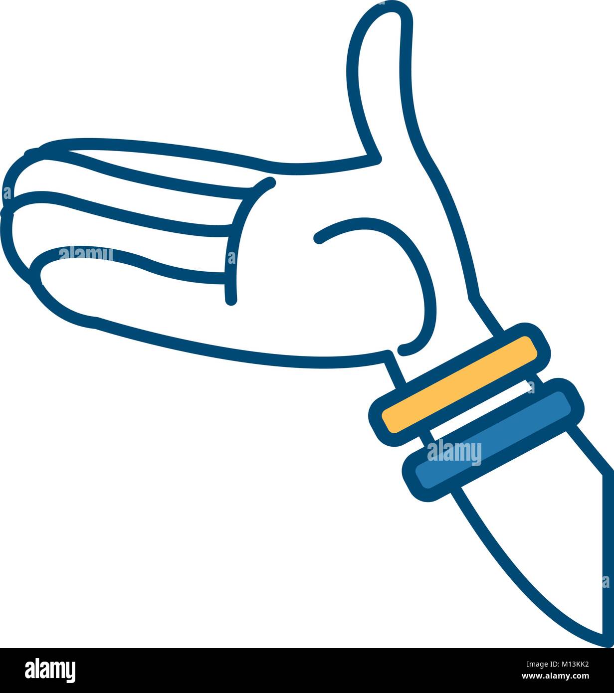 Hand with palm open cartoon Stock Vector Image & Art - Alamy