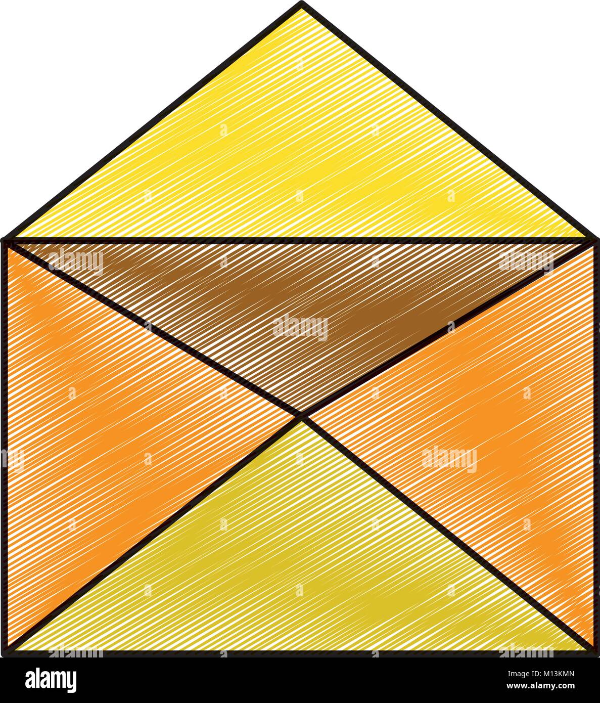 Envelope of email mail and message theme Isolated design Vector ...