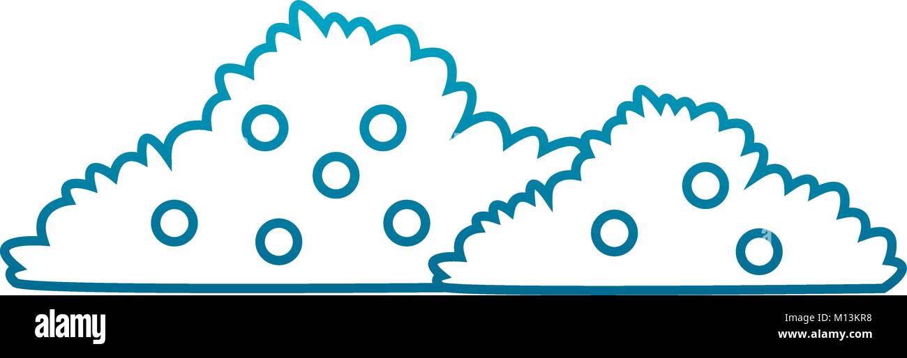 Bushes nature symbol Stock Vector Image & Art - Alamy