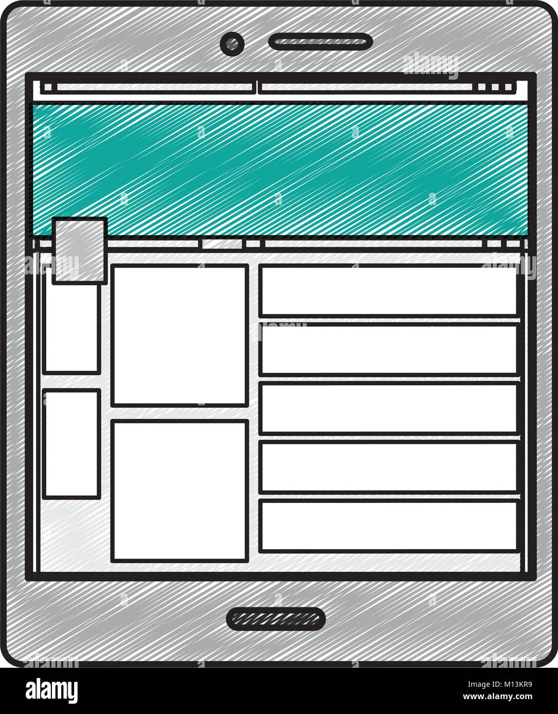Tablet of device gadget and technology theme Isolated design Vector ...