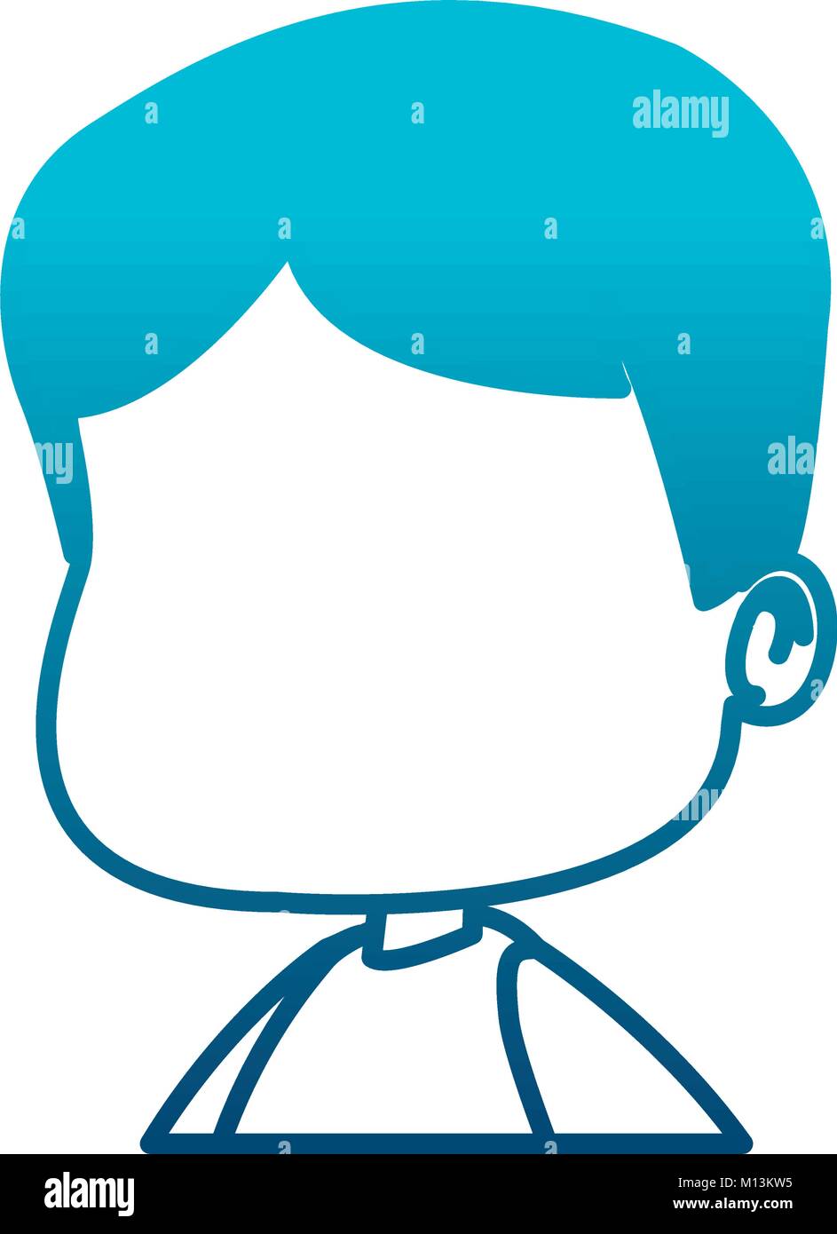 Faceless boy cartoon Stock Vector Image & Art - Alamy