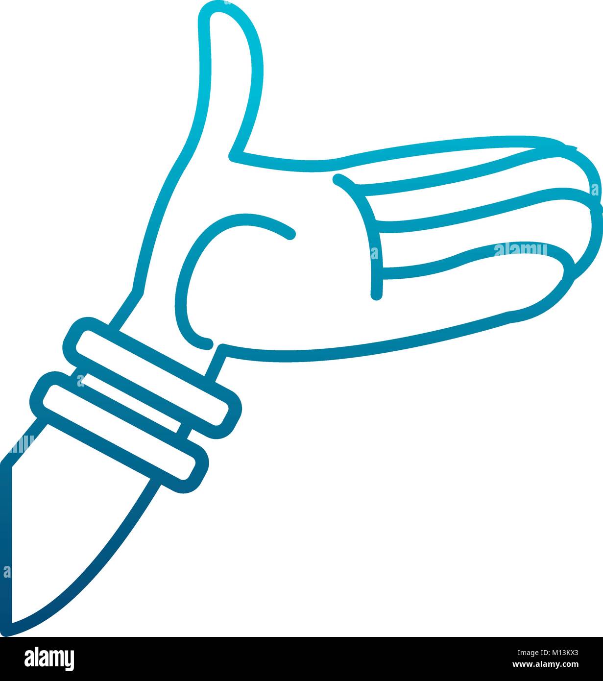 Hand with palm open cartoon Stock Vector Image & Art - Alamy