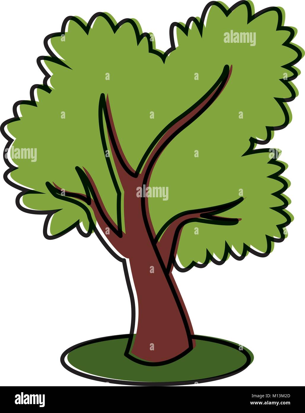 Tree nature symbol Stock Vector Image & Art - Alamy