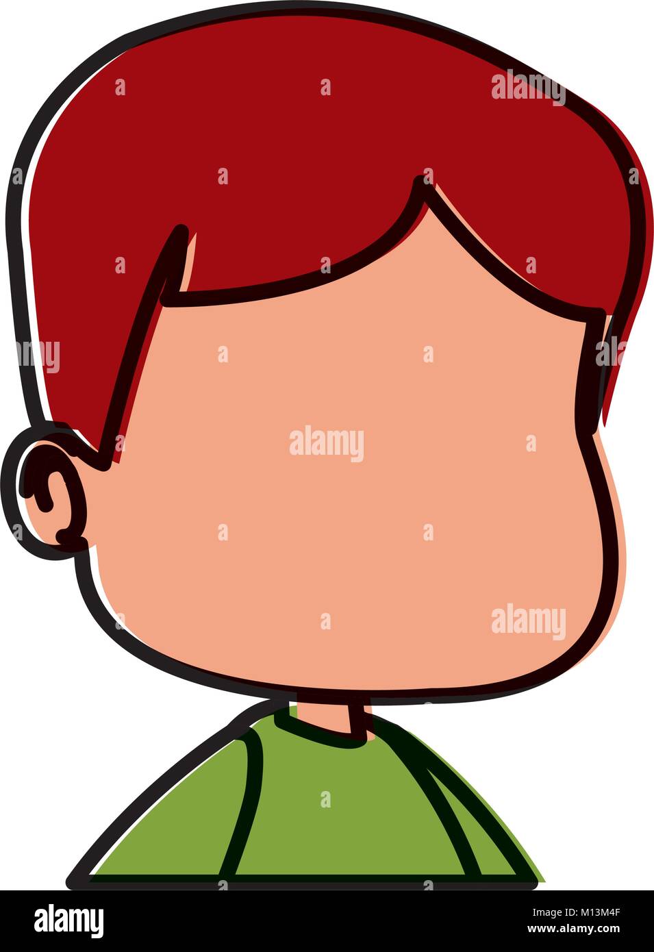 Faceless boy cartoon Stock Vector Image & Art - Alamy