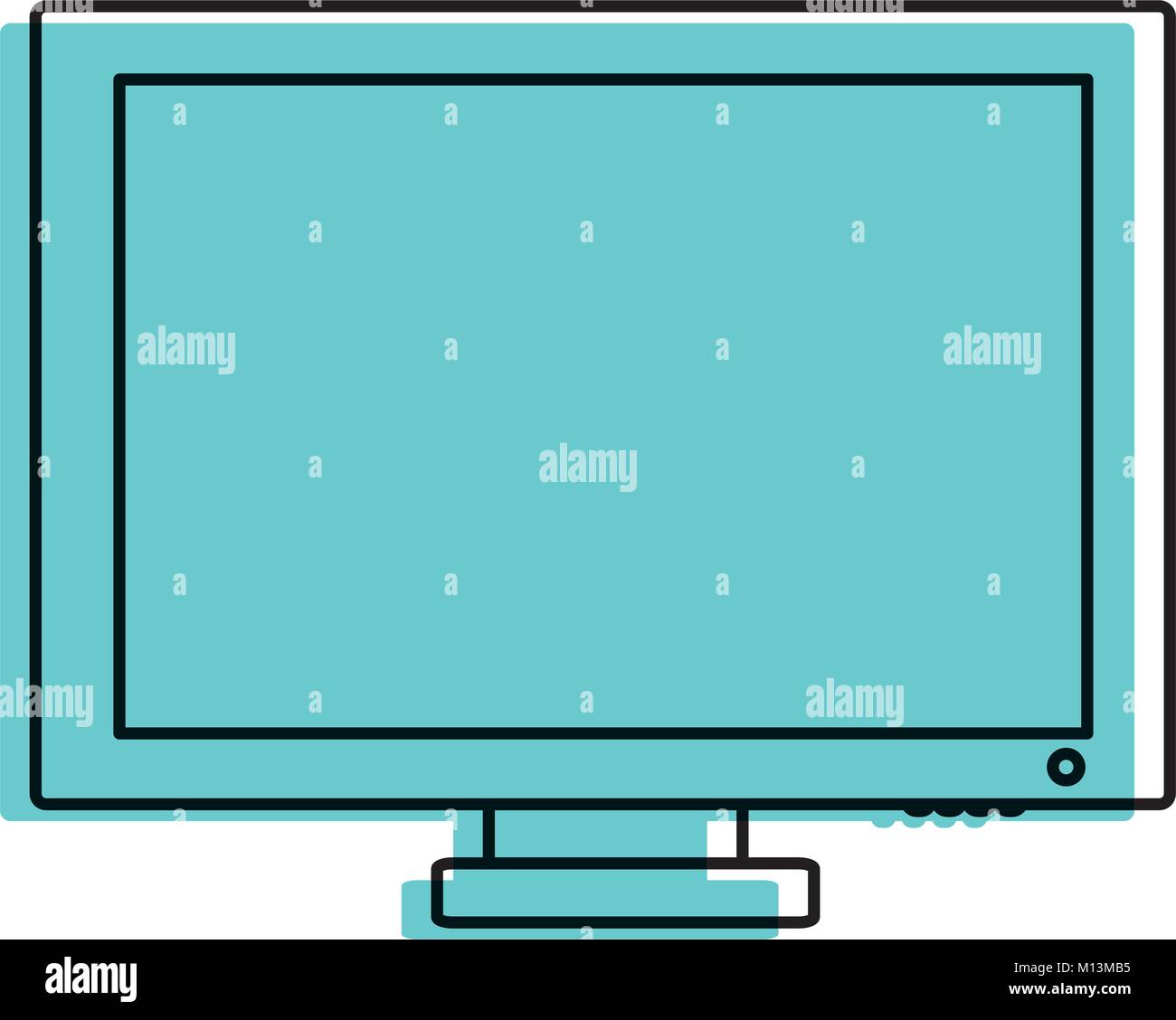 Computer of device gadget and technology theme Isolated design Vector ...