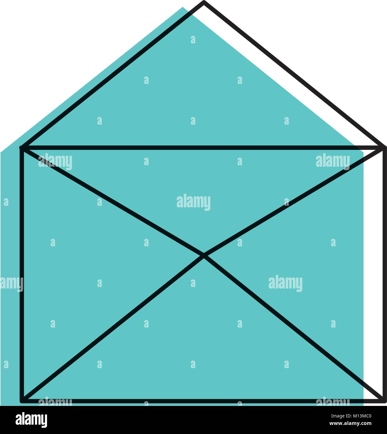 Envelope of email mail and message theme Isolated design Vector ...