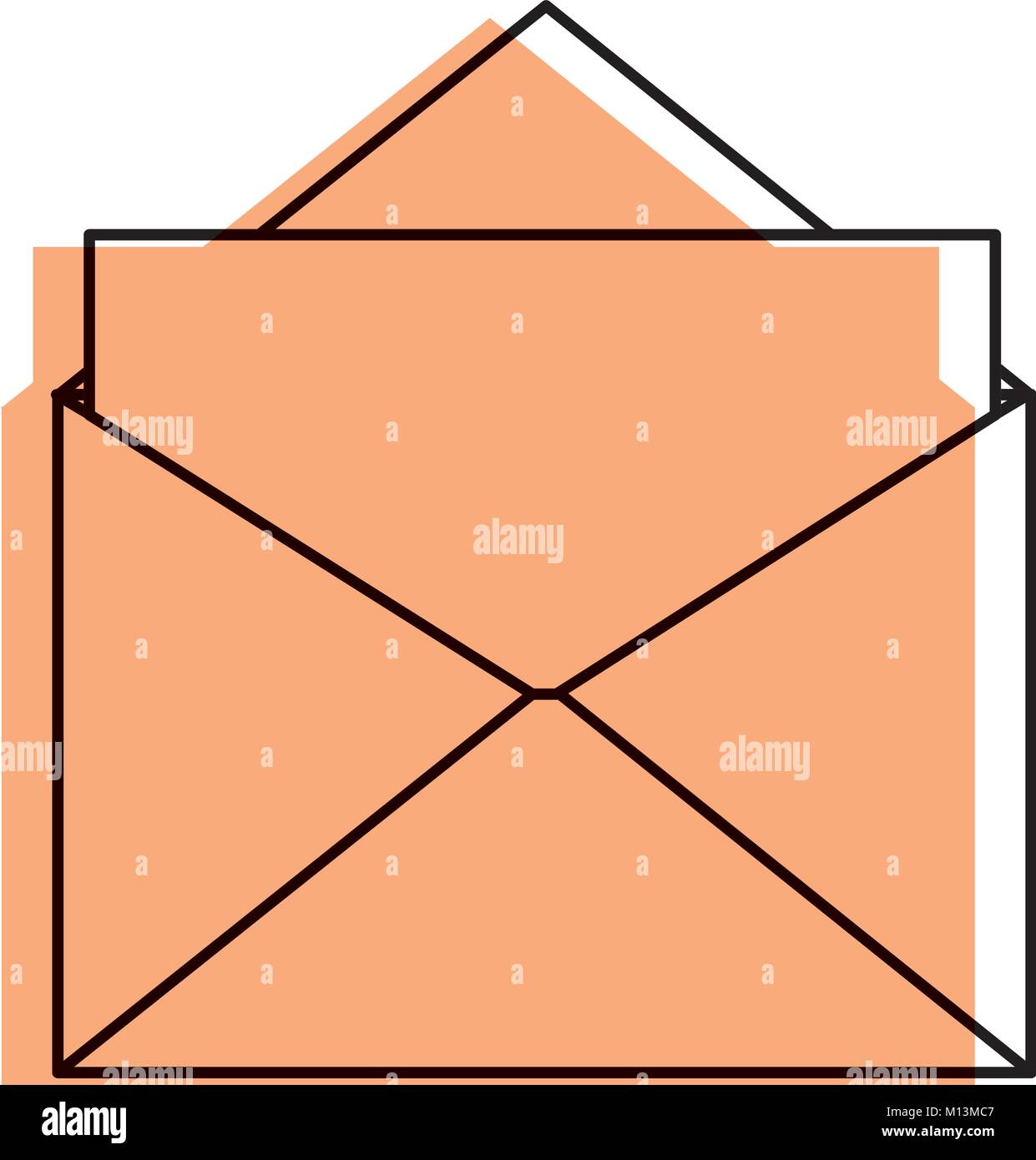 Envelope of email mail and message theme Isolated design Vector ...