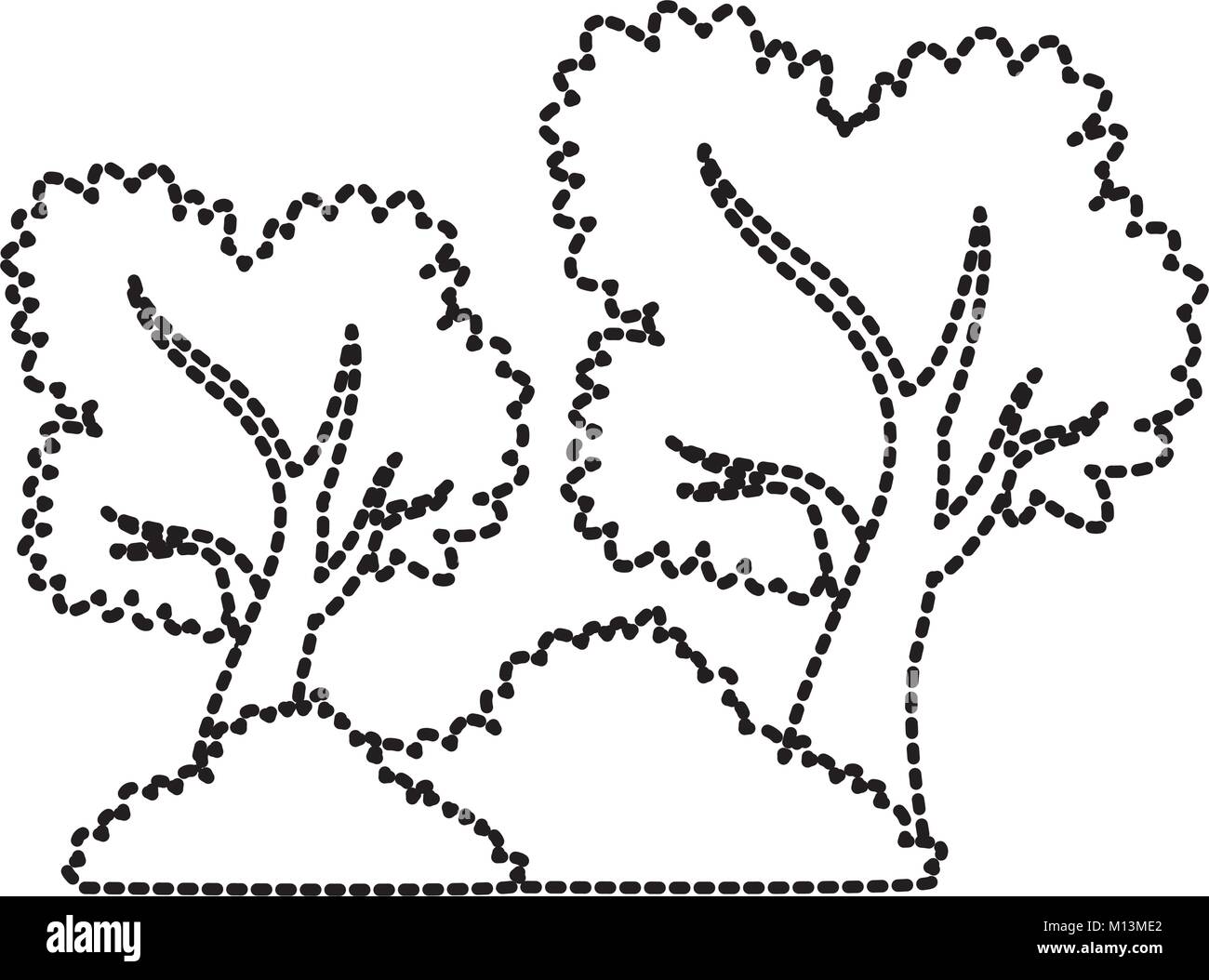 Cartoon bushes Black and White Stock Photos & Images - Alamy