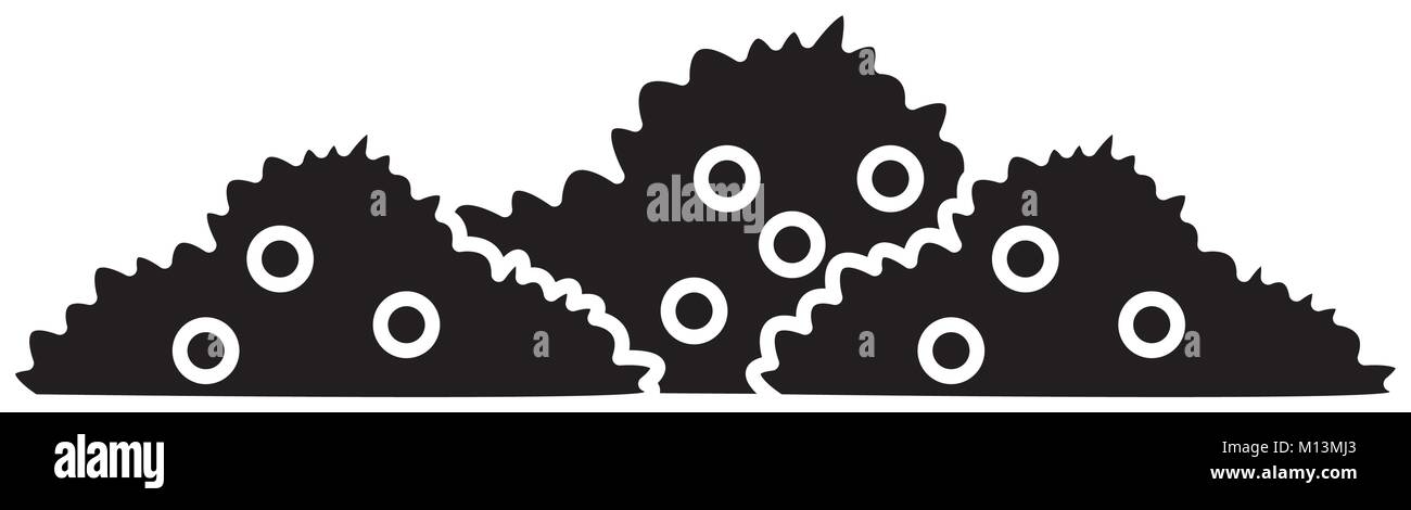 Bushes nature symbol Stock Vector Image & Art - Alamy