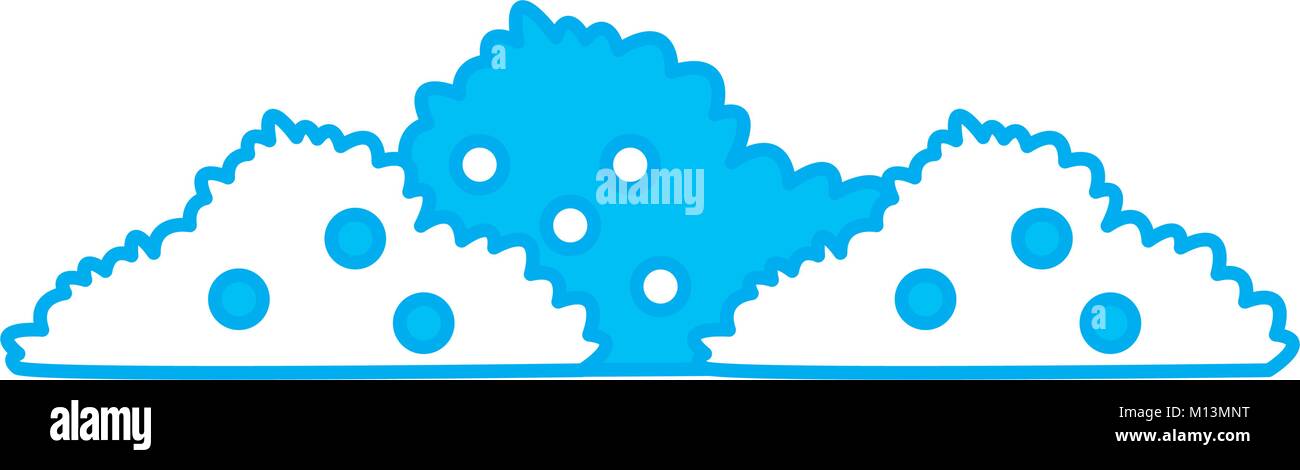 Bushes nature symbol Stock Vector Image & Art - Alamy