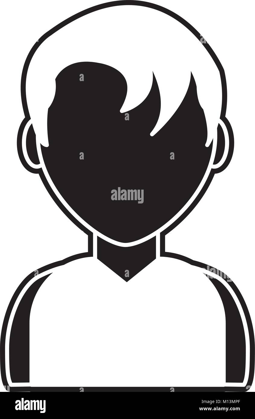 Boy avatar of kid childhood and little people theme Isolated design ...