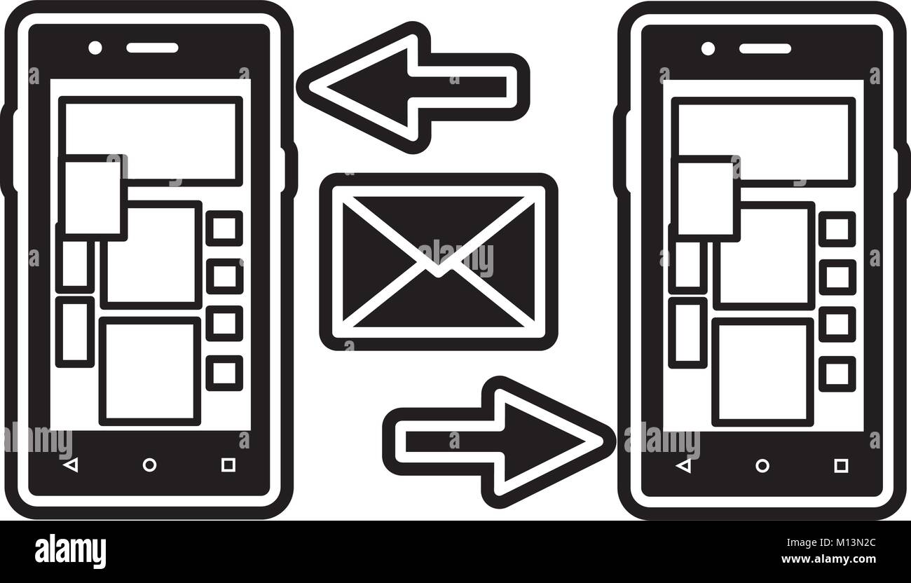 Smartphone of device gadget and technology theme Isolated design Vector ...