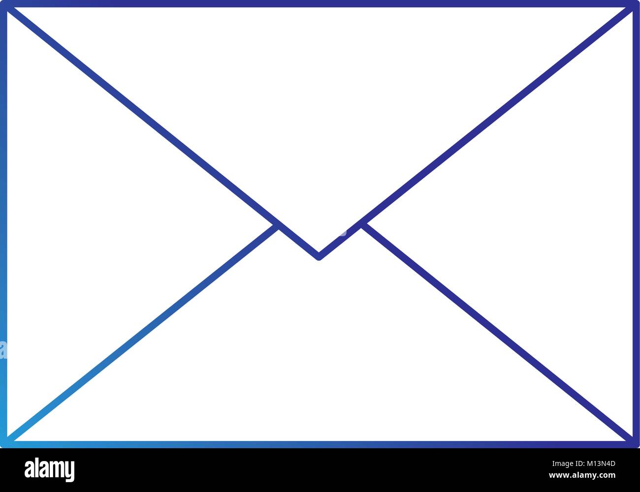 Envelope of email mail and message theme Isolated design Vector ...