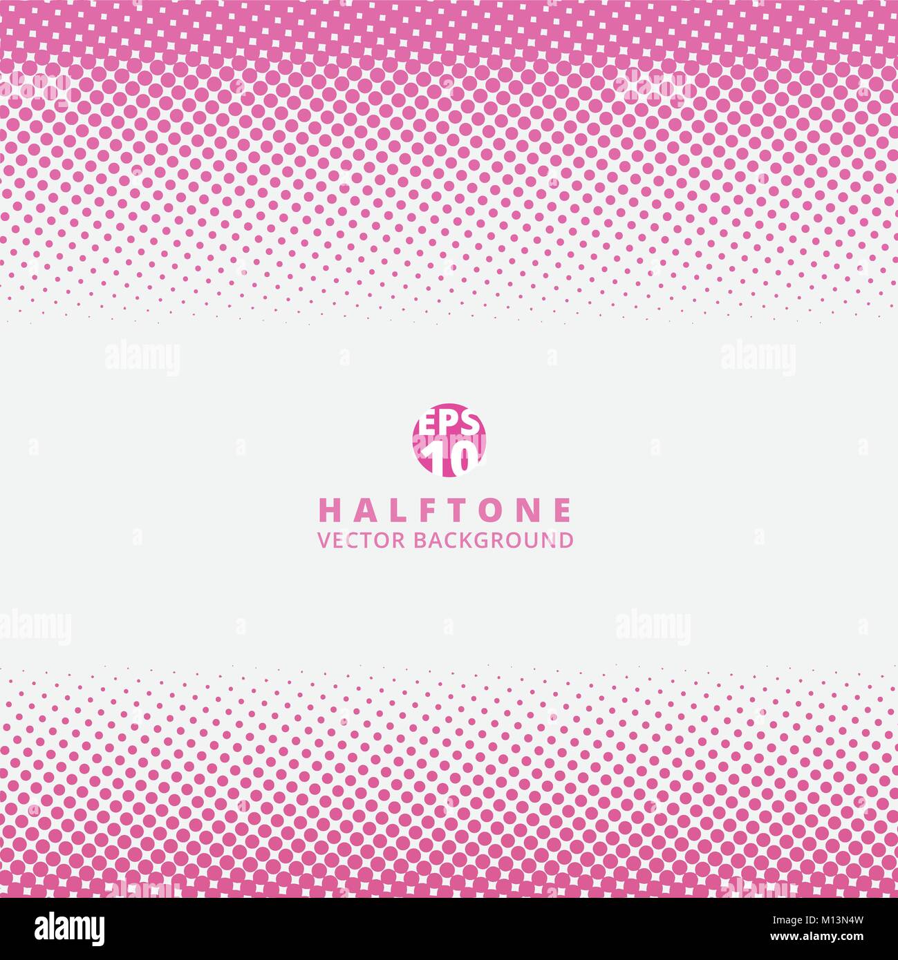 Abstract striped pink dotted halftone effect header and footer ...