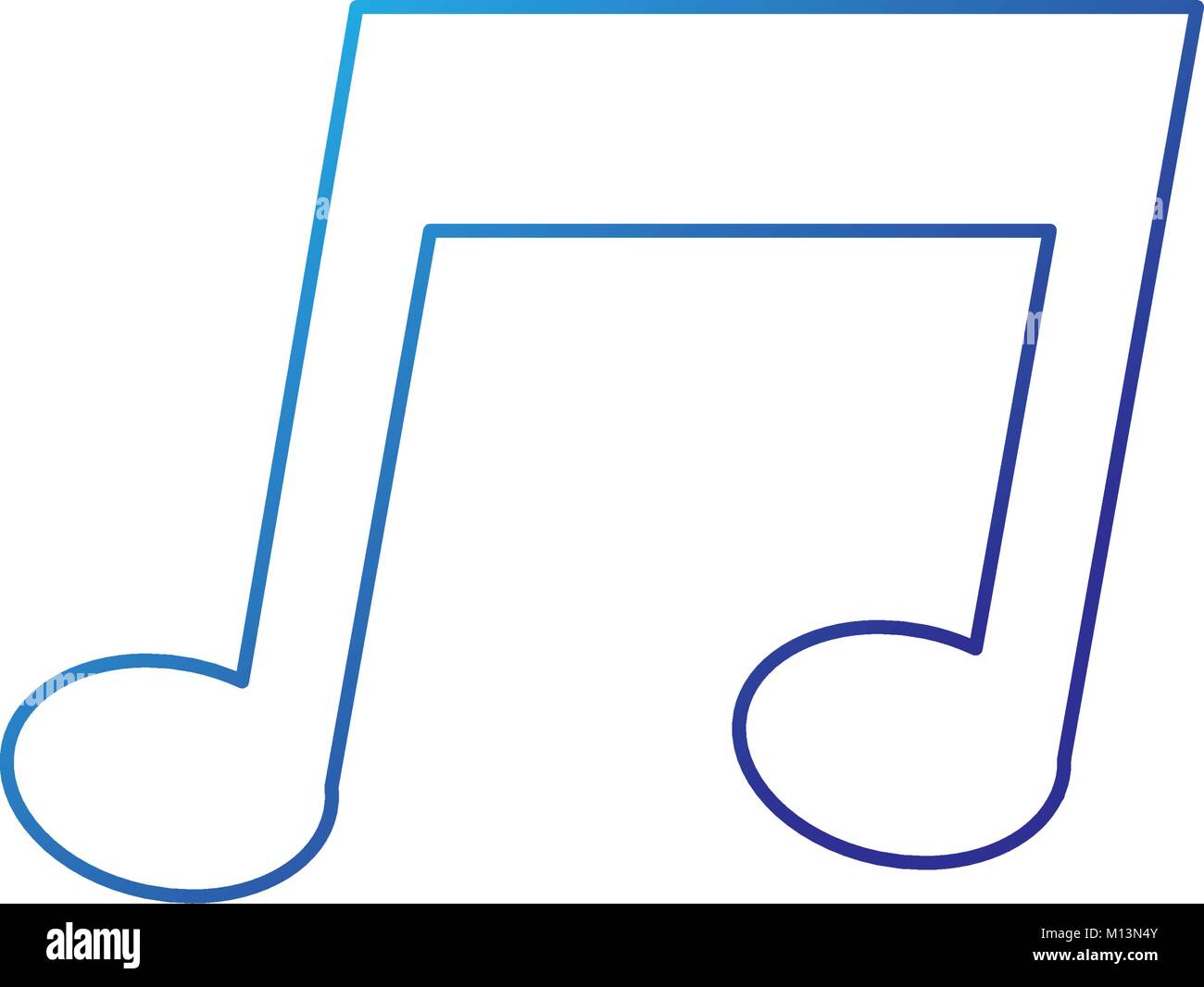 Music note of sound pentagram and musical theme Isolated design Vector ...