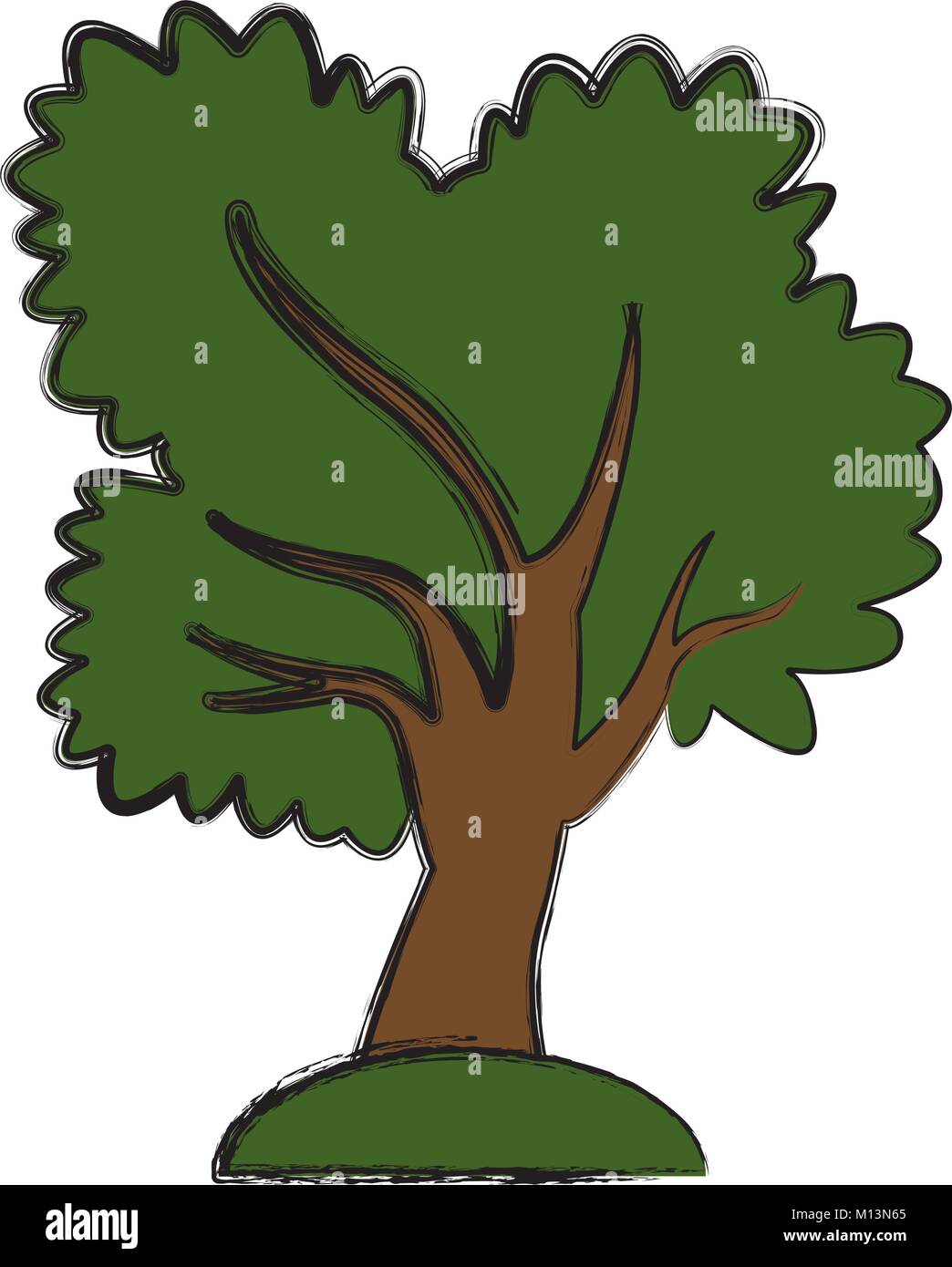 Tree nature symbol Stock Vector Image & Art - Alamy
