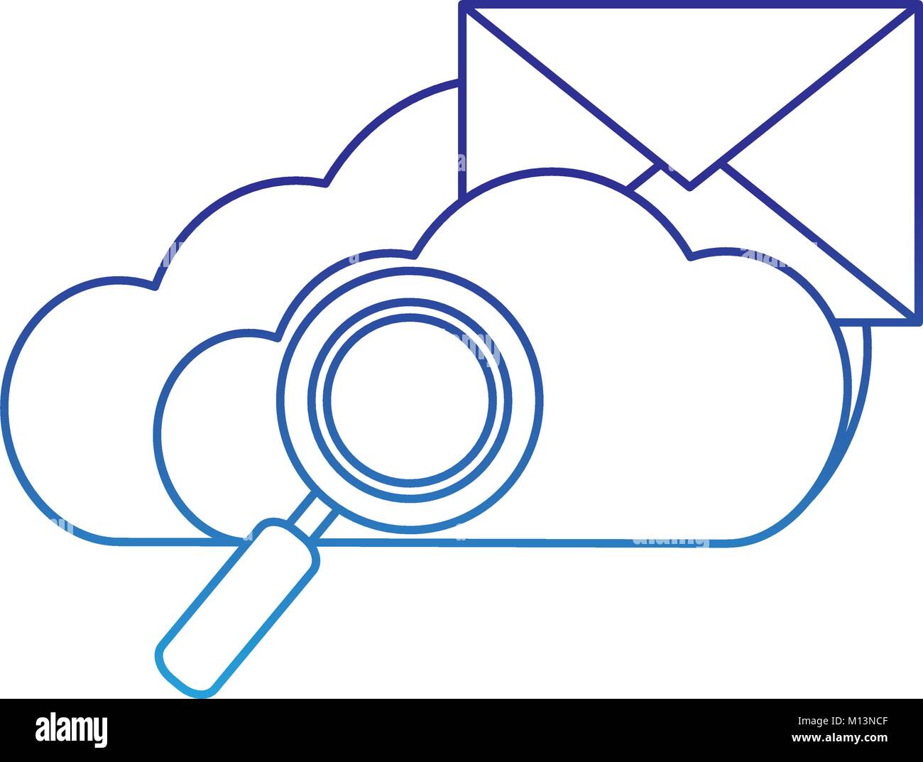 Cloud computing of storage technology and virtual theme Isolated design ...