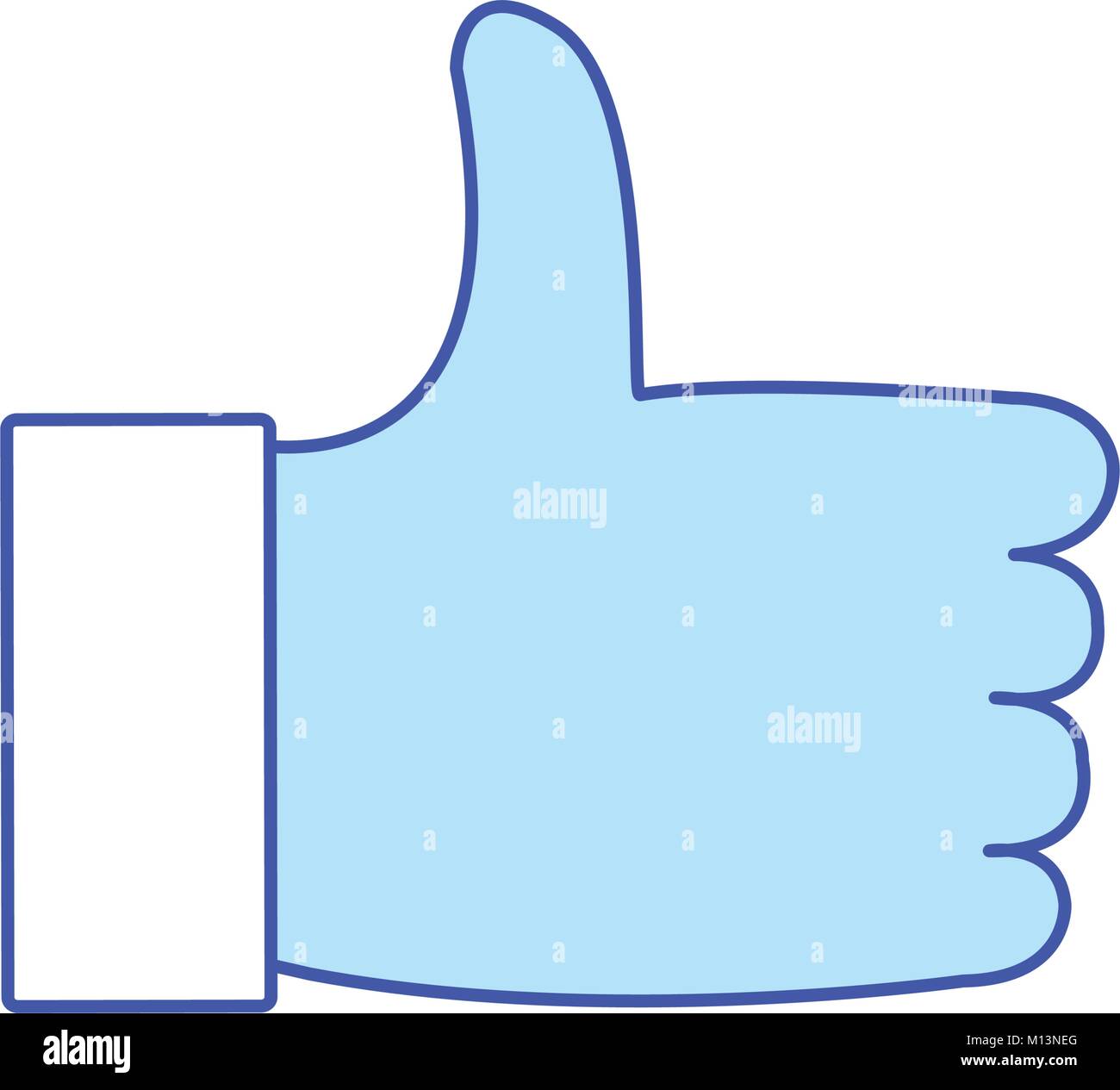Thumbs up of human hand and finger theme Isolated design Vector ...