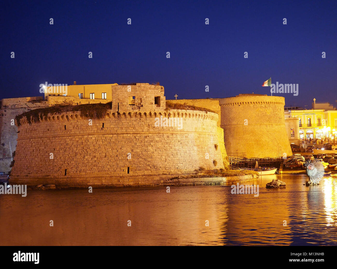 Europe,Italy,Apulia,Salento,Gallipoli,citadel,historical city,harbour ...