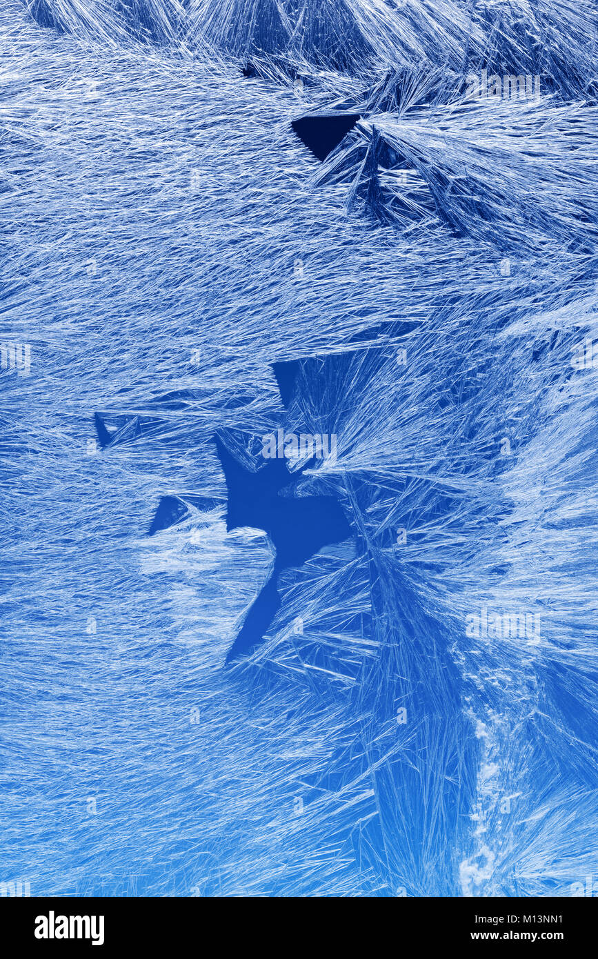 Textures and backgrounds: ice crystals on the window, frost texture ...