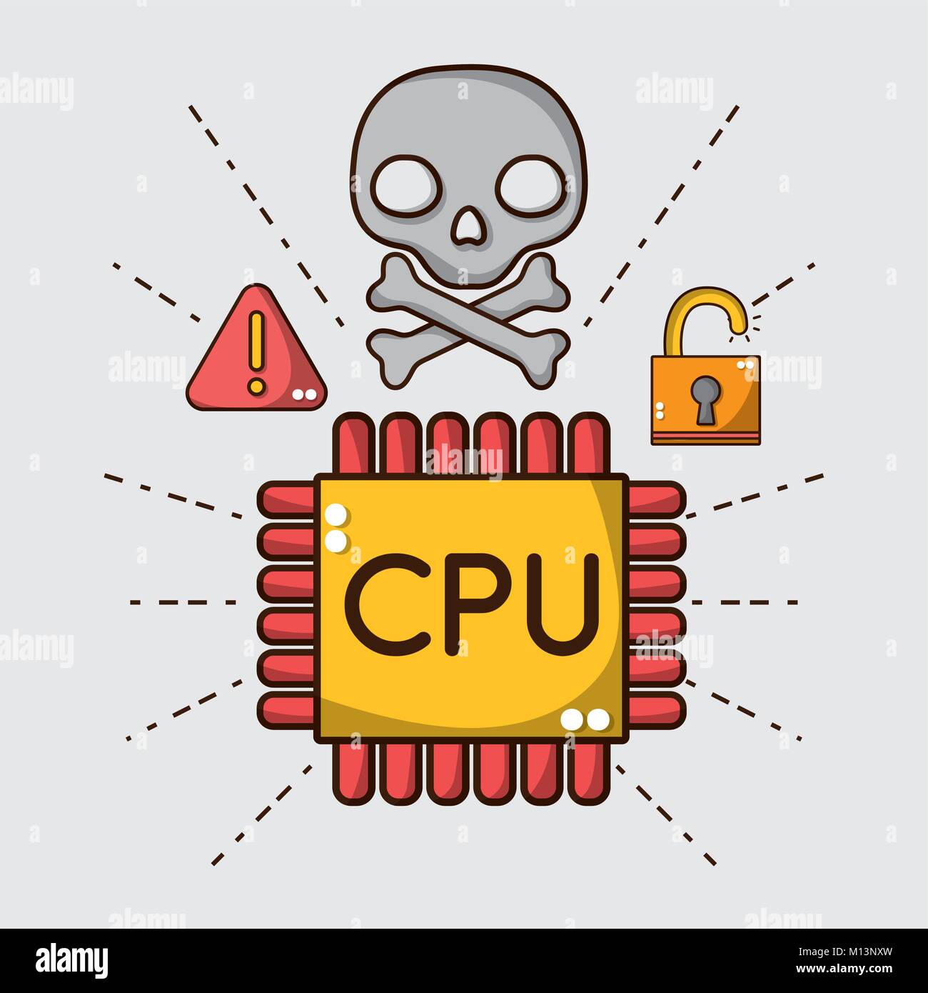 Hacking chip Stock Vector Images - Alamy