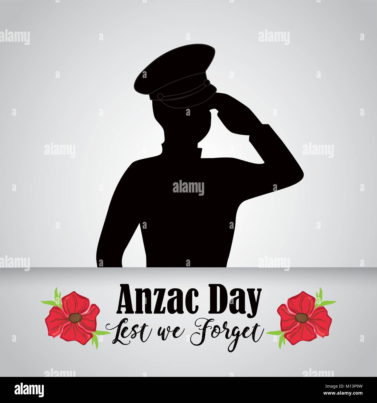soldier military to anzac holiday memory vector illustration Stock ...