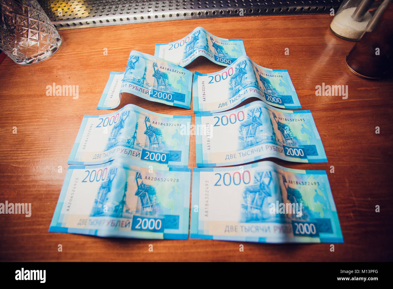 Banknote of two thousand rubles. 2000 rub. Papermoney, cash Stock Photo ...