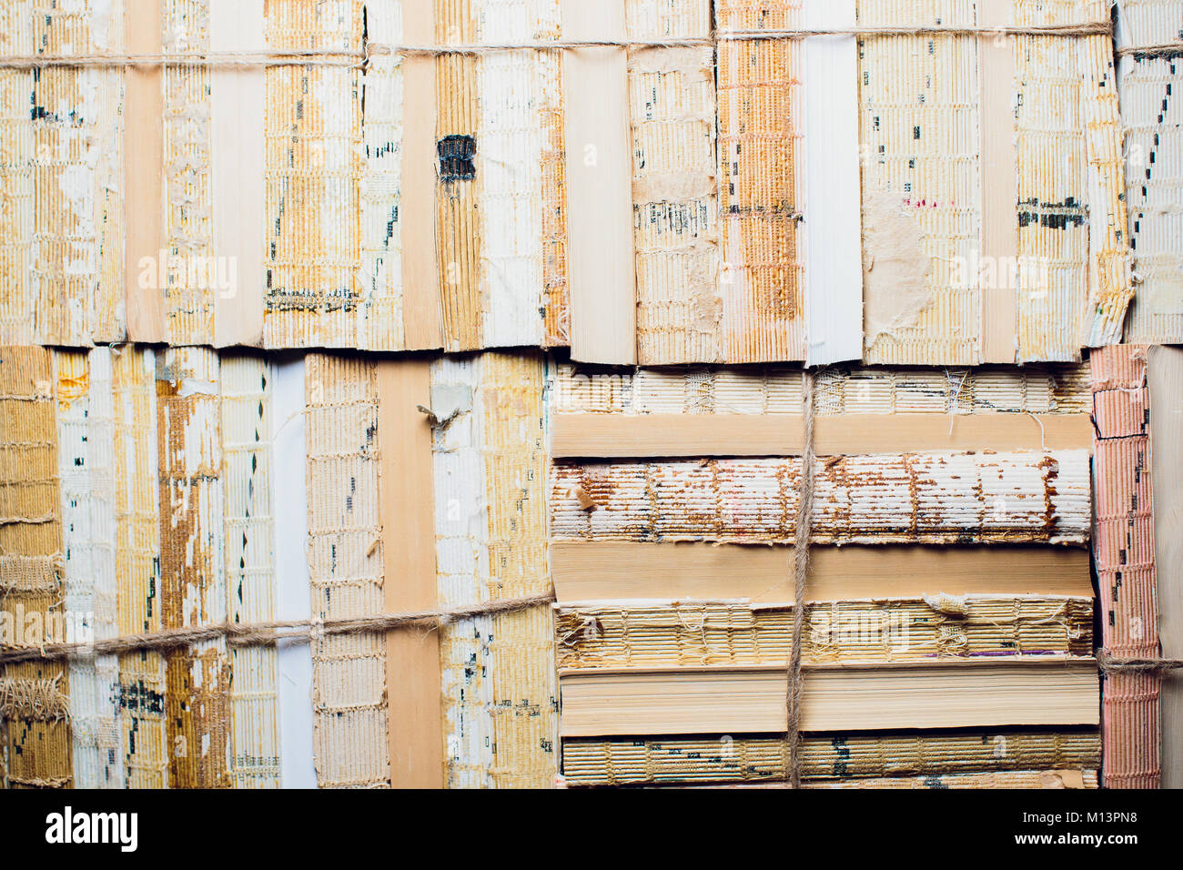 Closeup of old book pages texture Stock Photo - Alamy