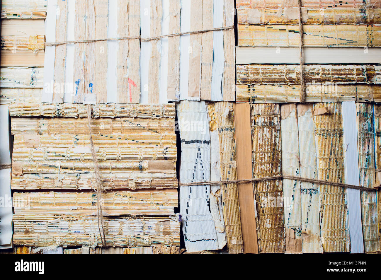 Closeup of old book pages texture Stock Photo - Alamy