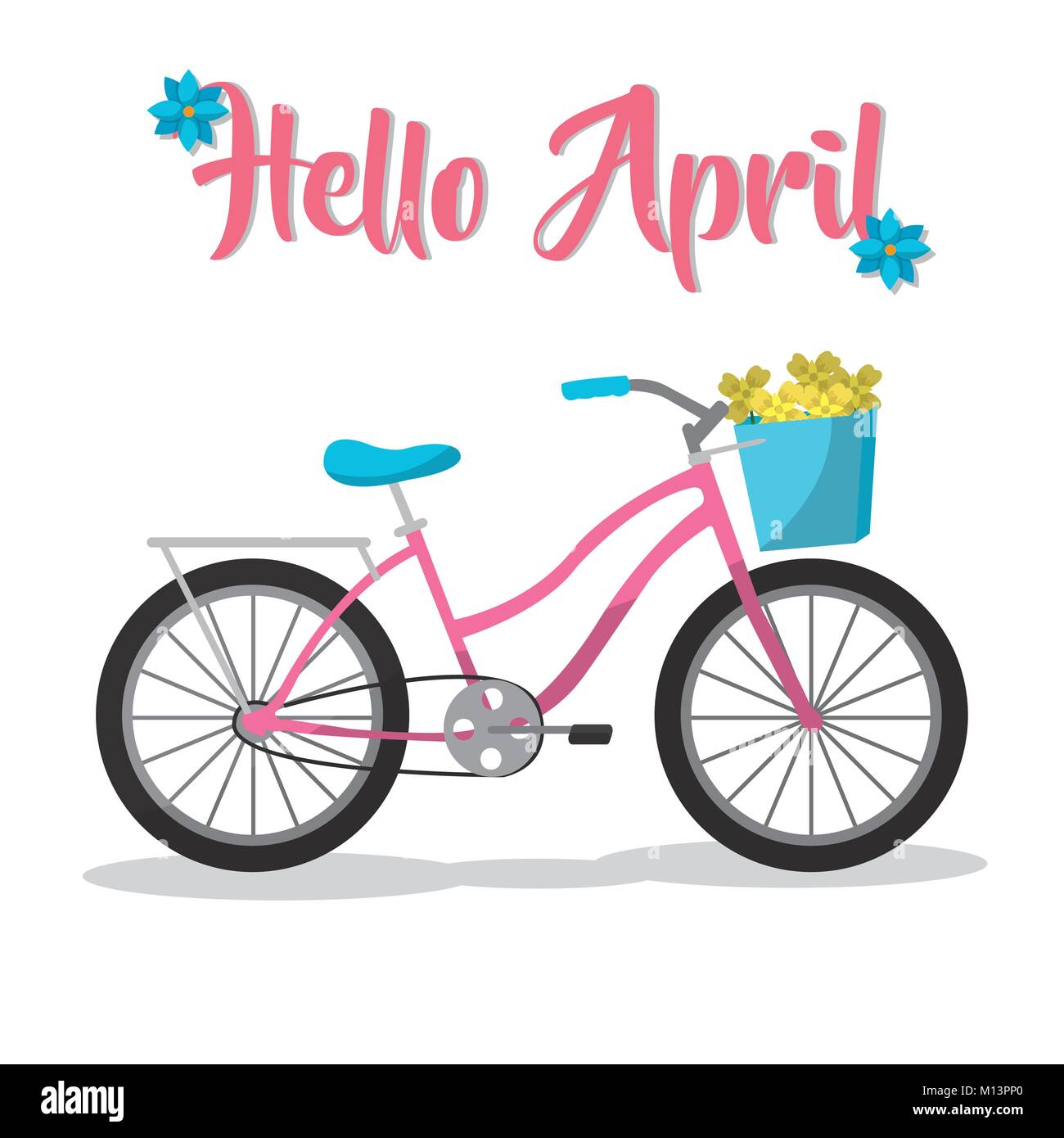 Hello April design Stock Vector Image & Art - Alamy