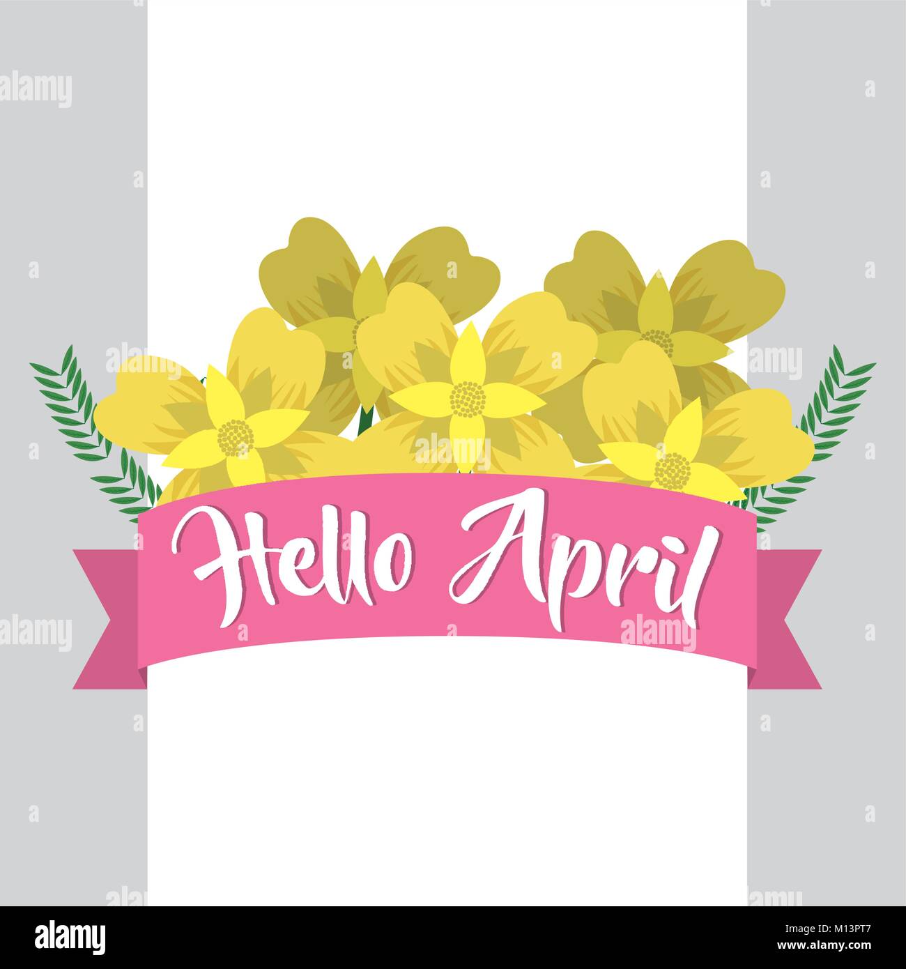 Hello April design Stock Vector Image & Art - Alamy
