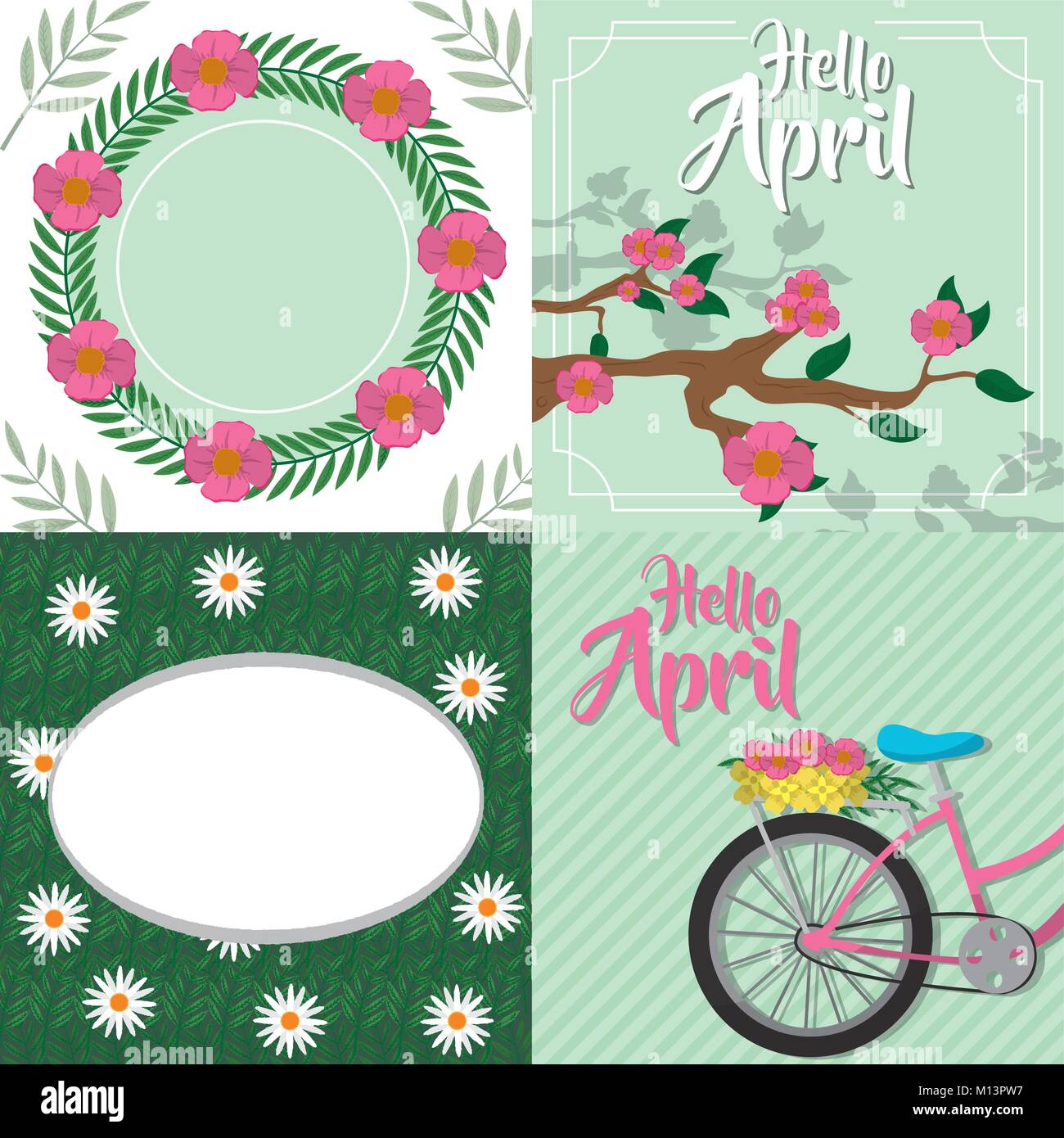 April cycle Stock Vector Images - Alamy