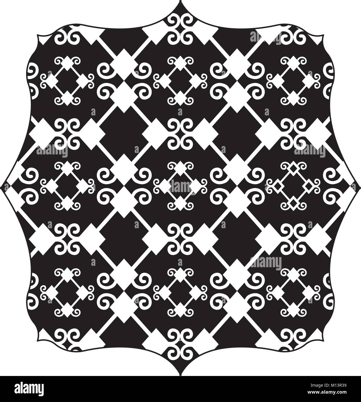 silhouette square with graphic seamless creative background texture ...